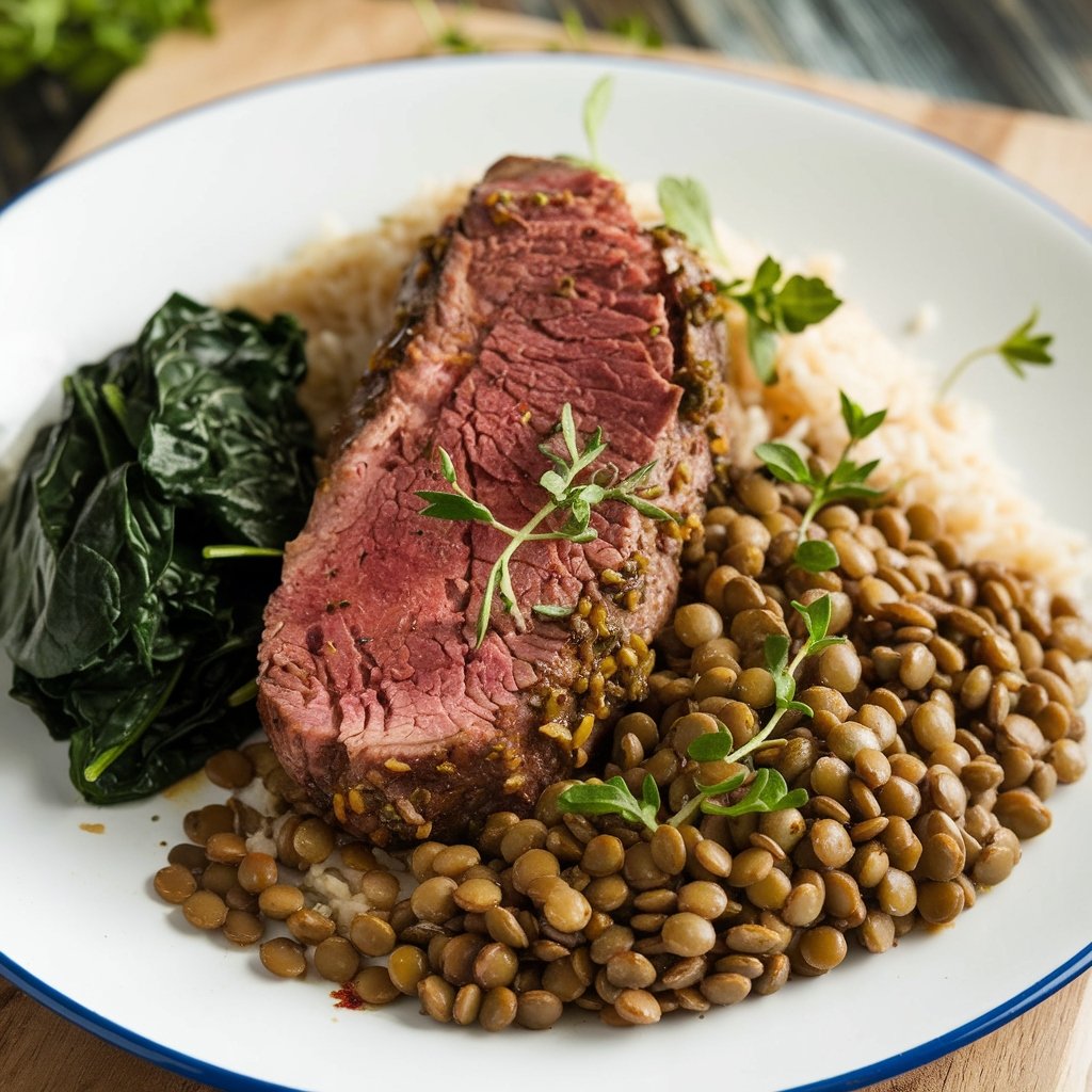 Lamb Lentils Rice Spinach Recipe - Urban Snackers Lamb Lentils Rice Spinach Recipe - Urban Snackers
